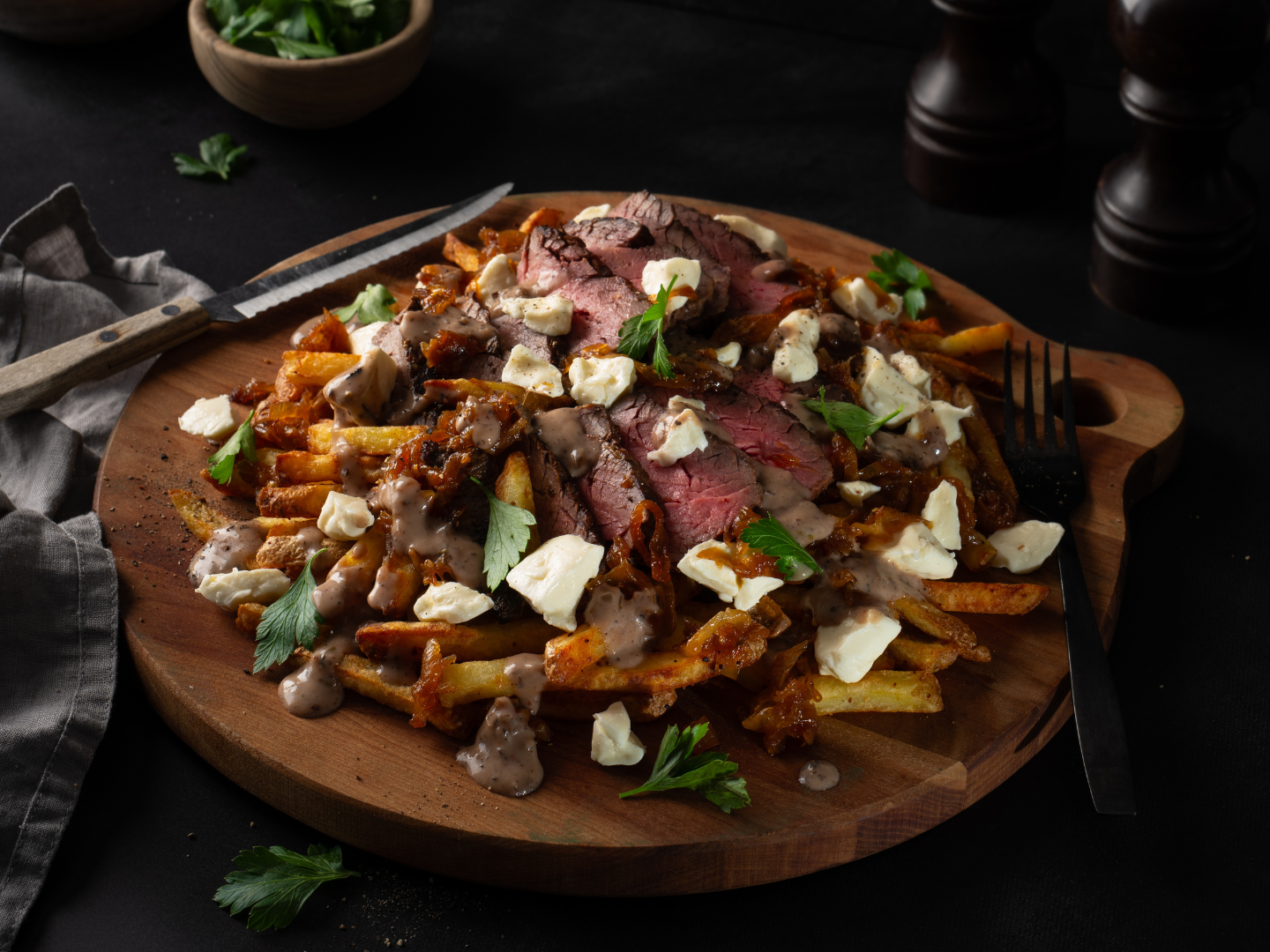 Poutine steak frites | Fromagerie Bergeron